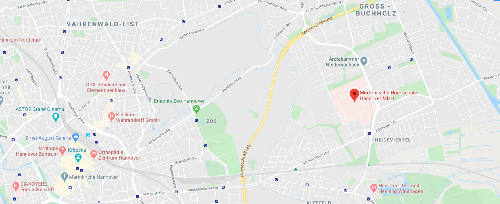 Medizinische Hochschule Hannover : Anfahrt